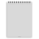 A5 plain paper notepad | Spiral doodle notepad